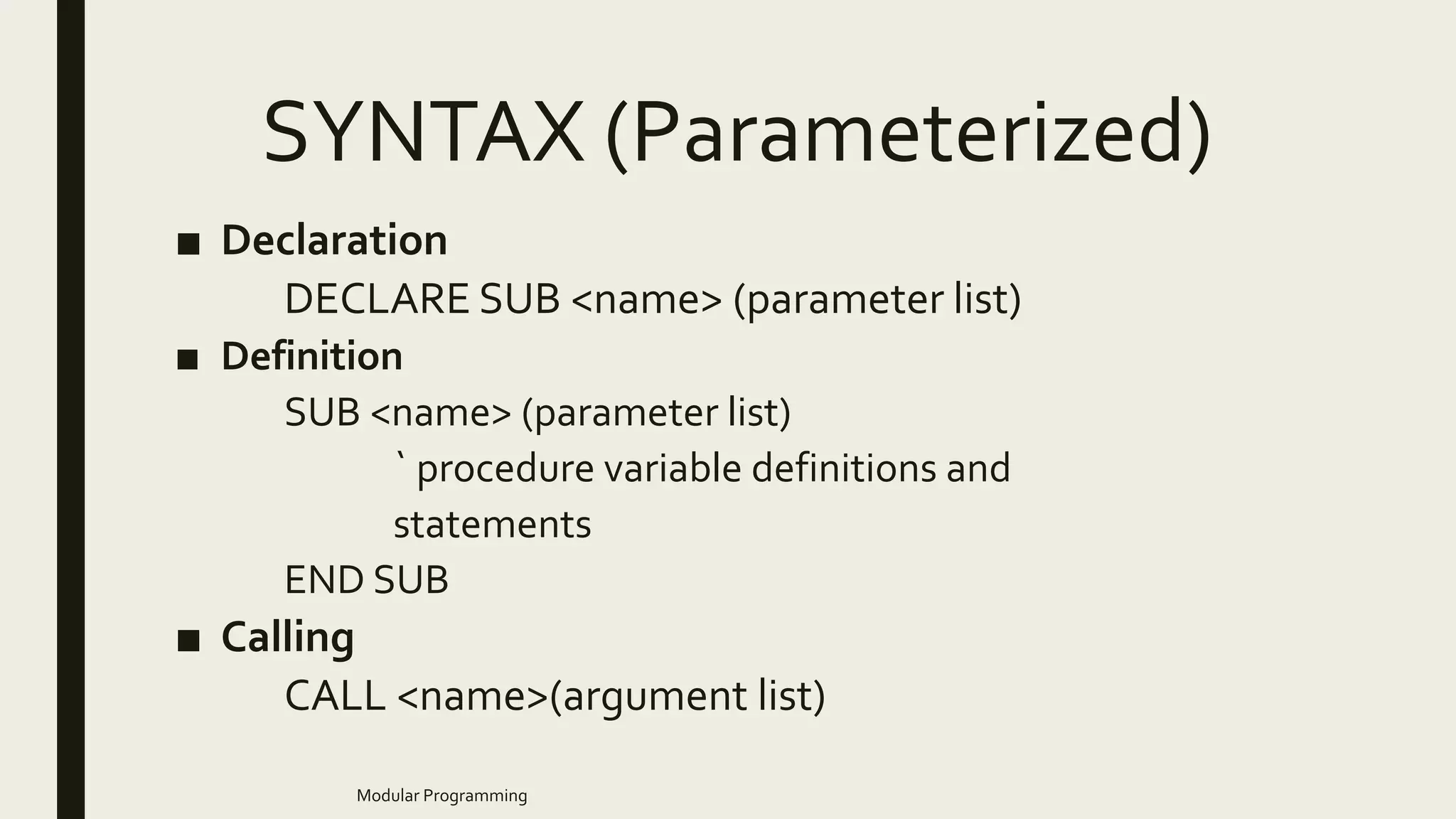 Modular programming | PPTX