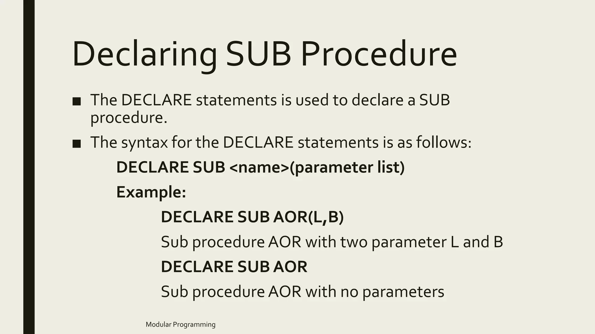 Modular programming | PPTX