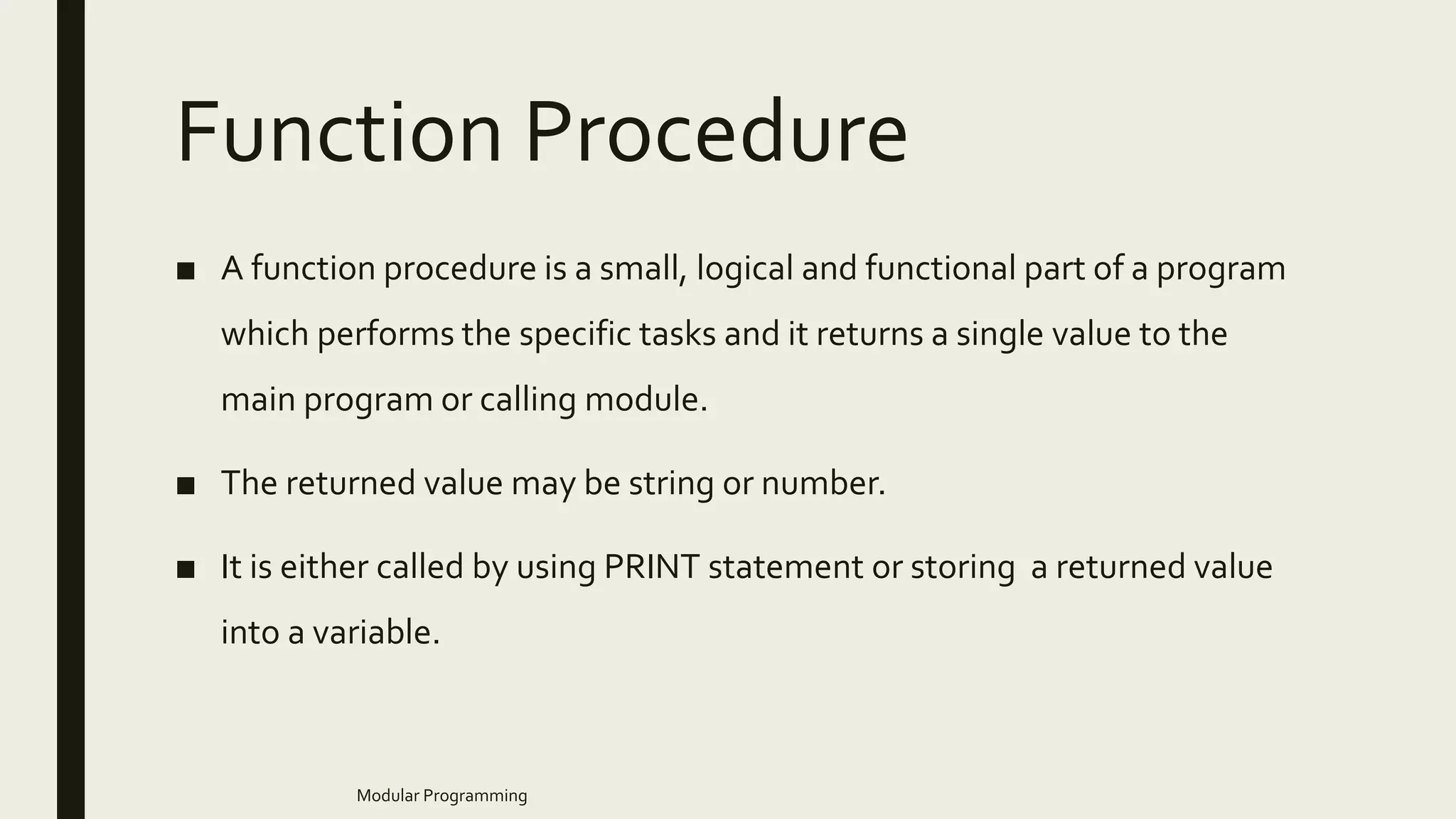 Modular programming | PPTX