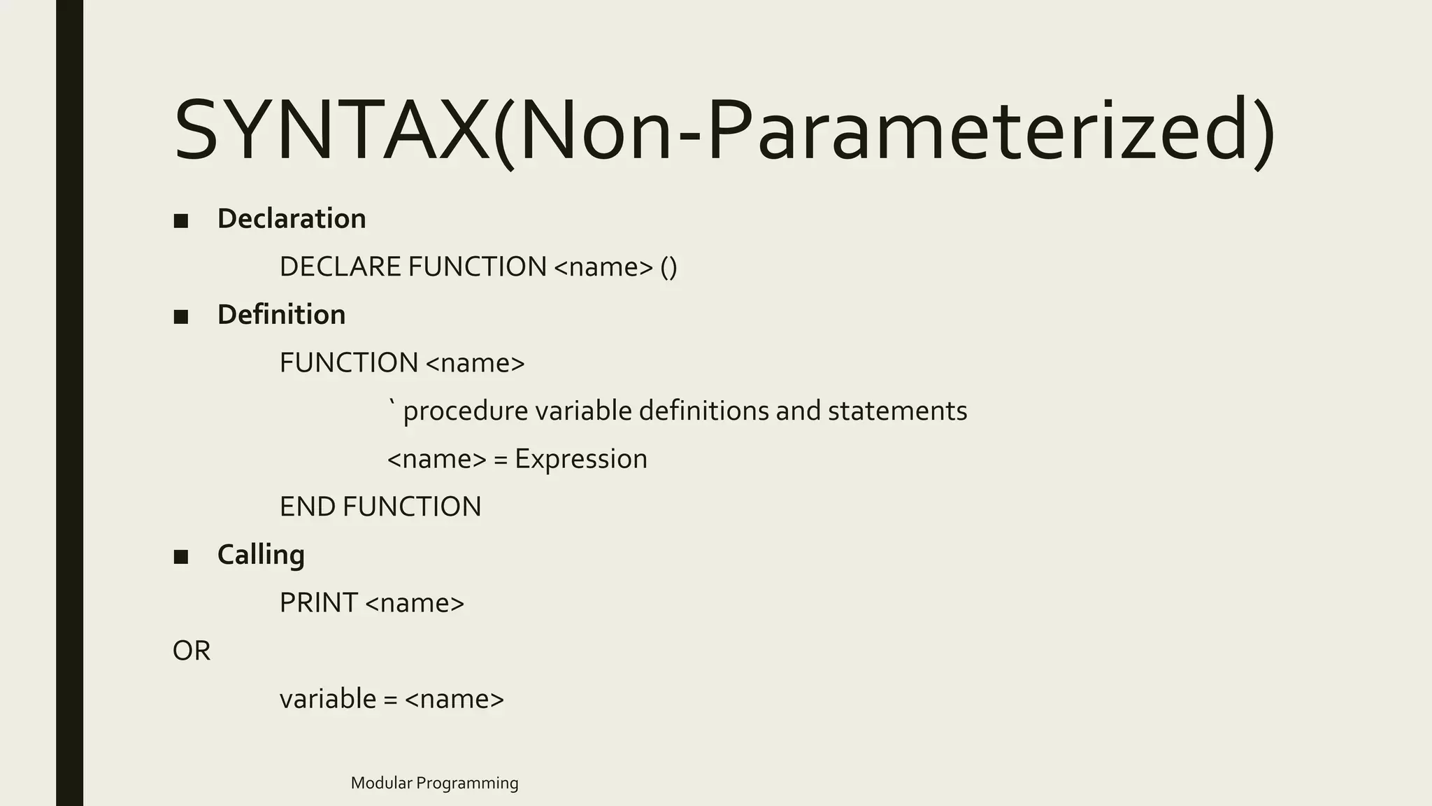 Modular programming | PPTX