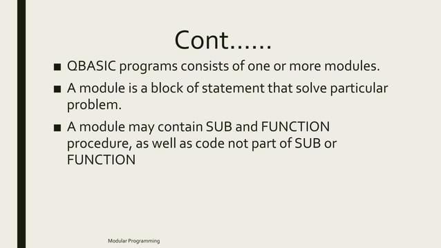 Modular programming | PPTX