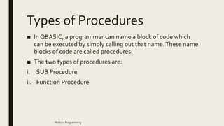 Modular programming | PPTX