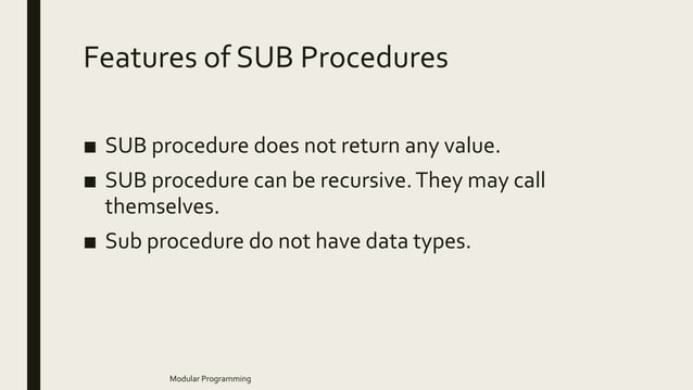 Modular programming | PPTX