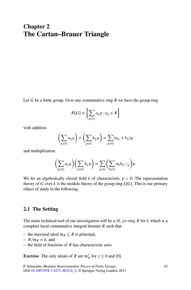 Modular representation theory of finite groups | PDF
