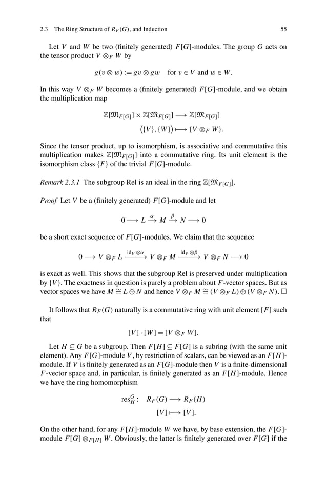 Modular Representation Theory Of Finite Groups Pdf
