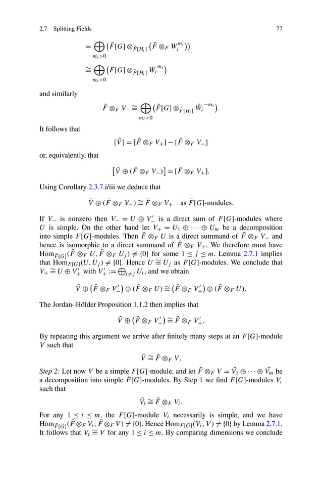 Modular Representation Theory Of Finite Groups Pdf