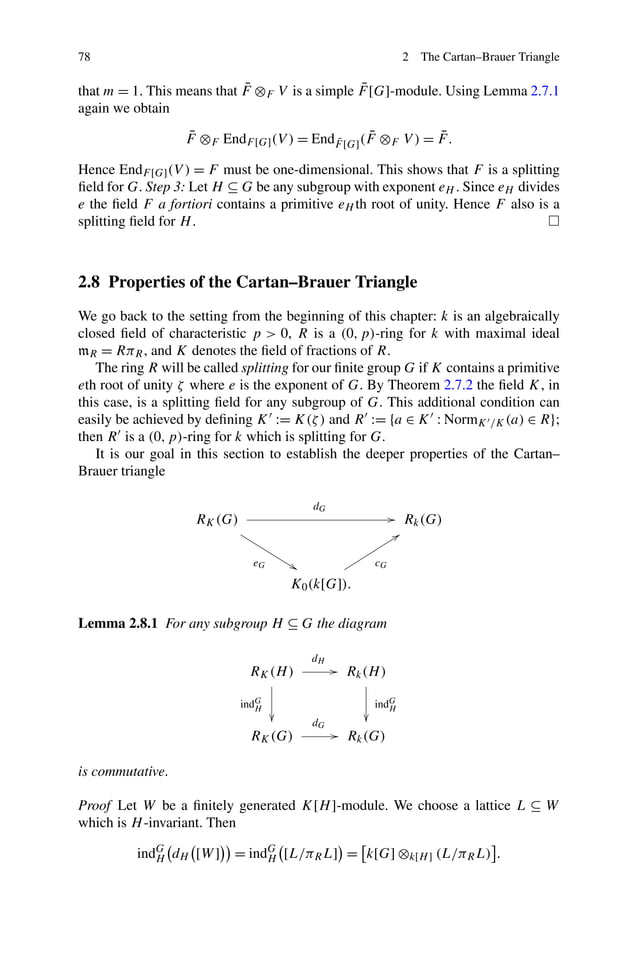 Modular representation theory of finite groups | PDF