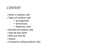 Modular sofa | PPT