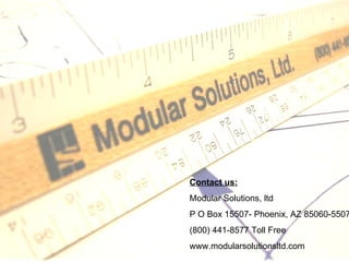 Modular Solutions Introduction | PPT | Construction Industry | Industries