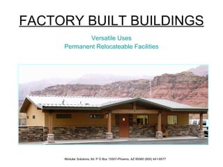 Modular Solutions Introduction | PPT | Construction Industry | Industries