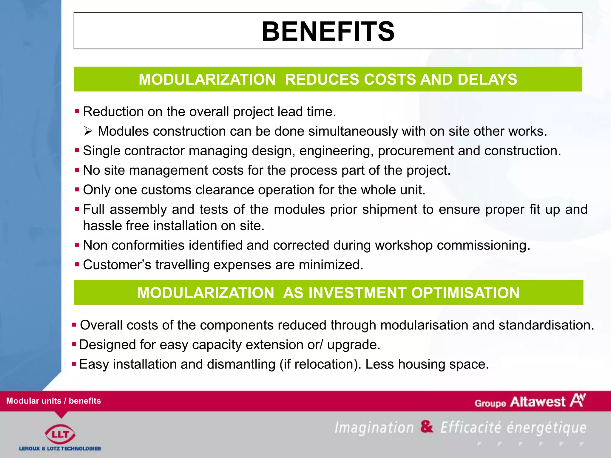 Modular units presentation | PDF
