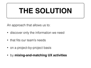 Modular UX Process | PPT