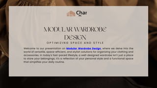 Modular Wardrobe Design Ideas for Your Bathroom | PPTX | Interior ...