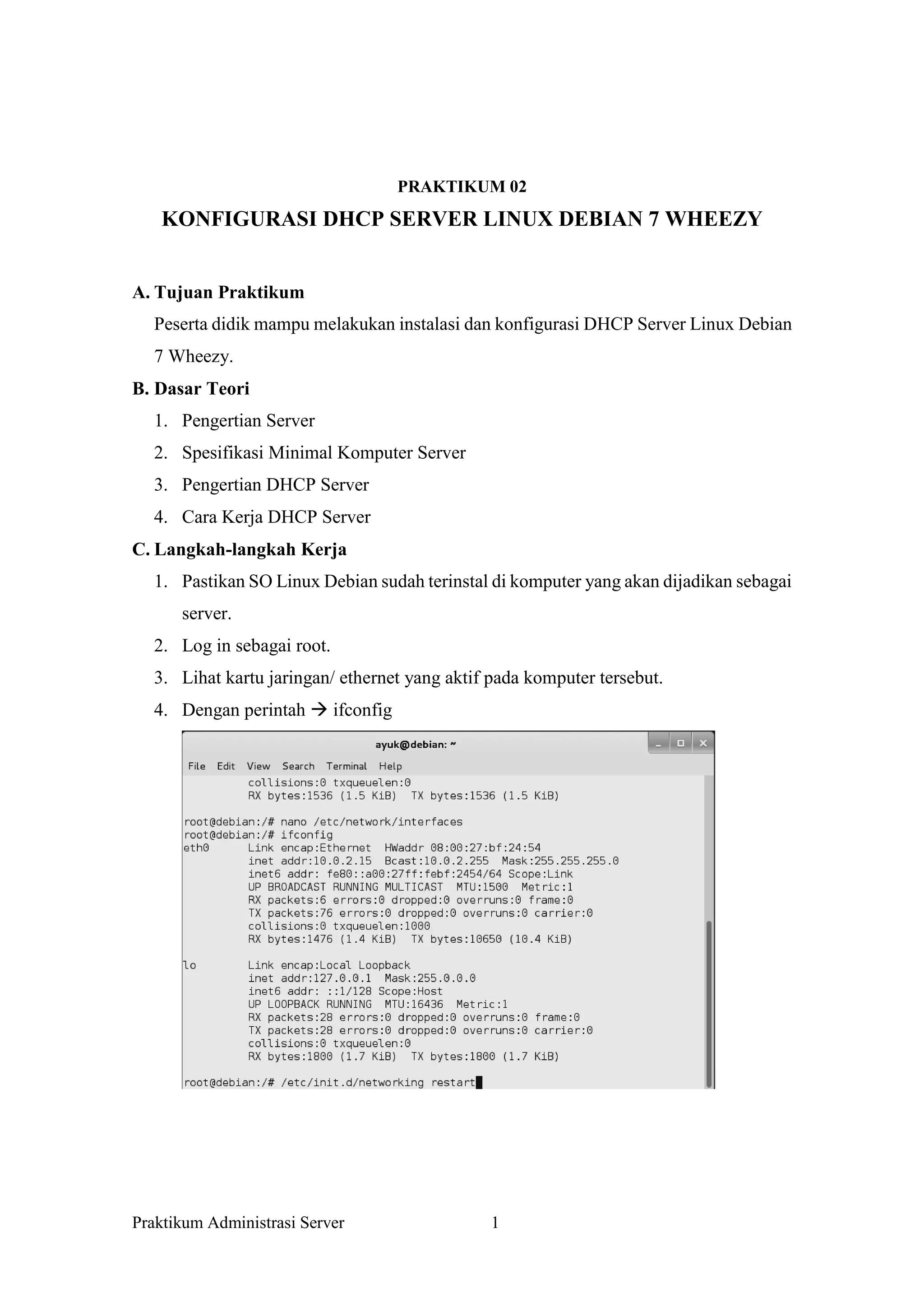 Modul praktikum install debian 6 dan 7 | PDF