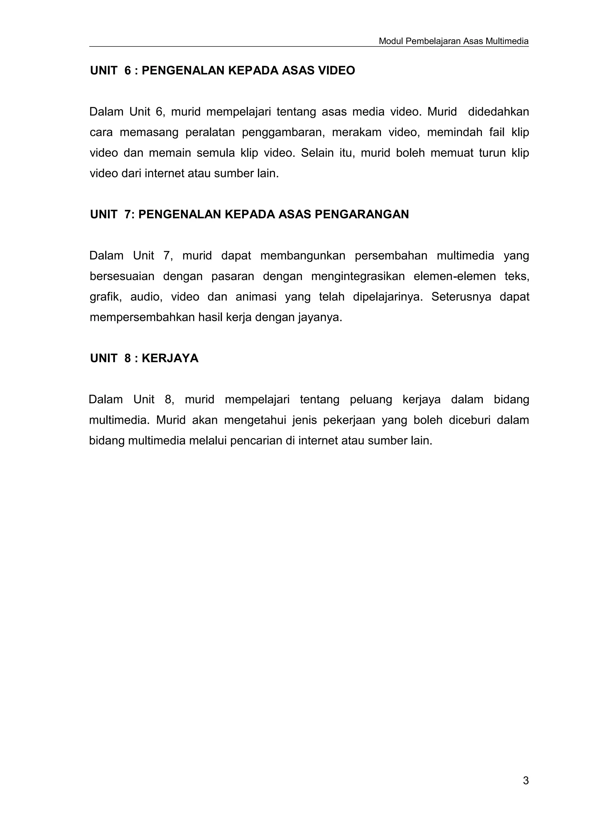 Modul asas media ting 1 | PDF