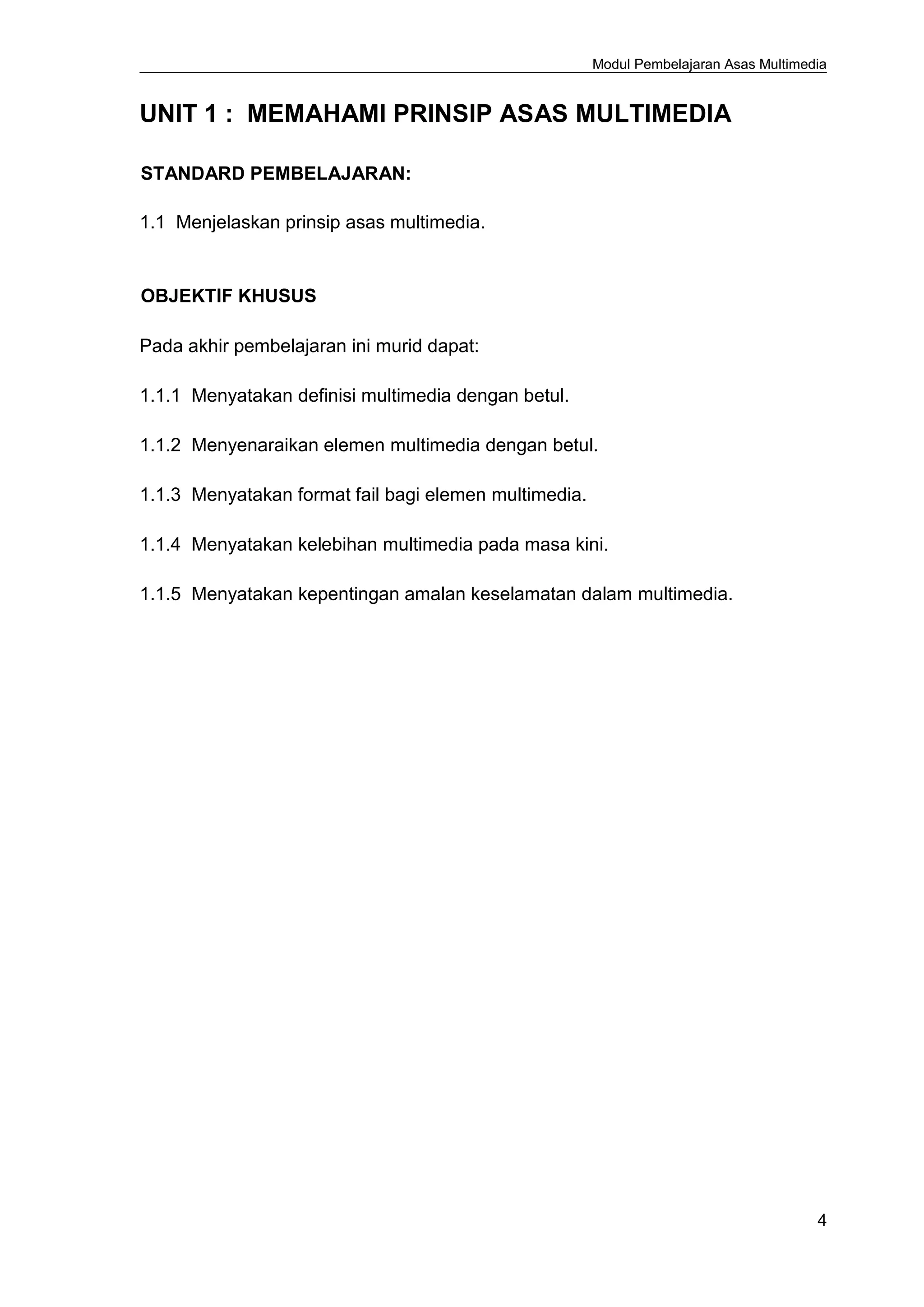 Modul asas media ting 1 | PDF