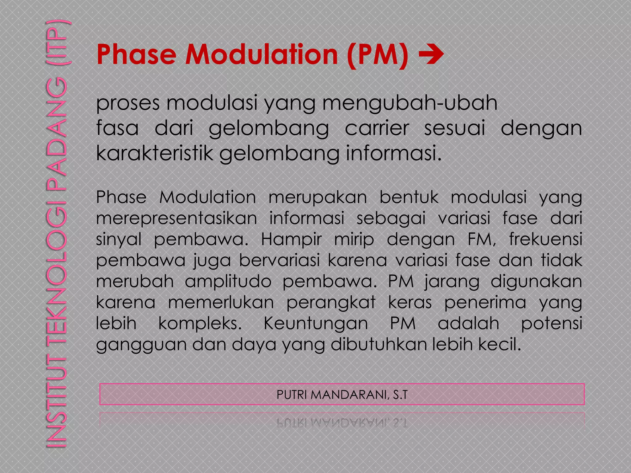 Modulasi demodulasi | PPTX