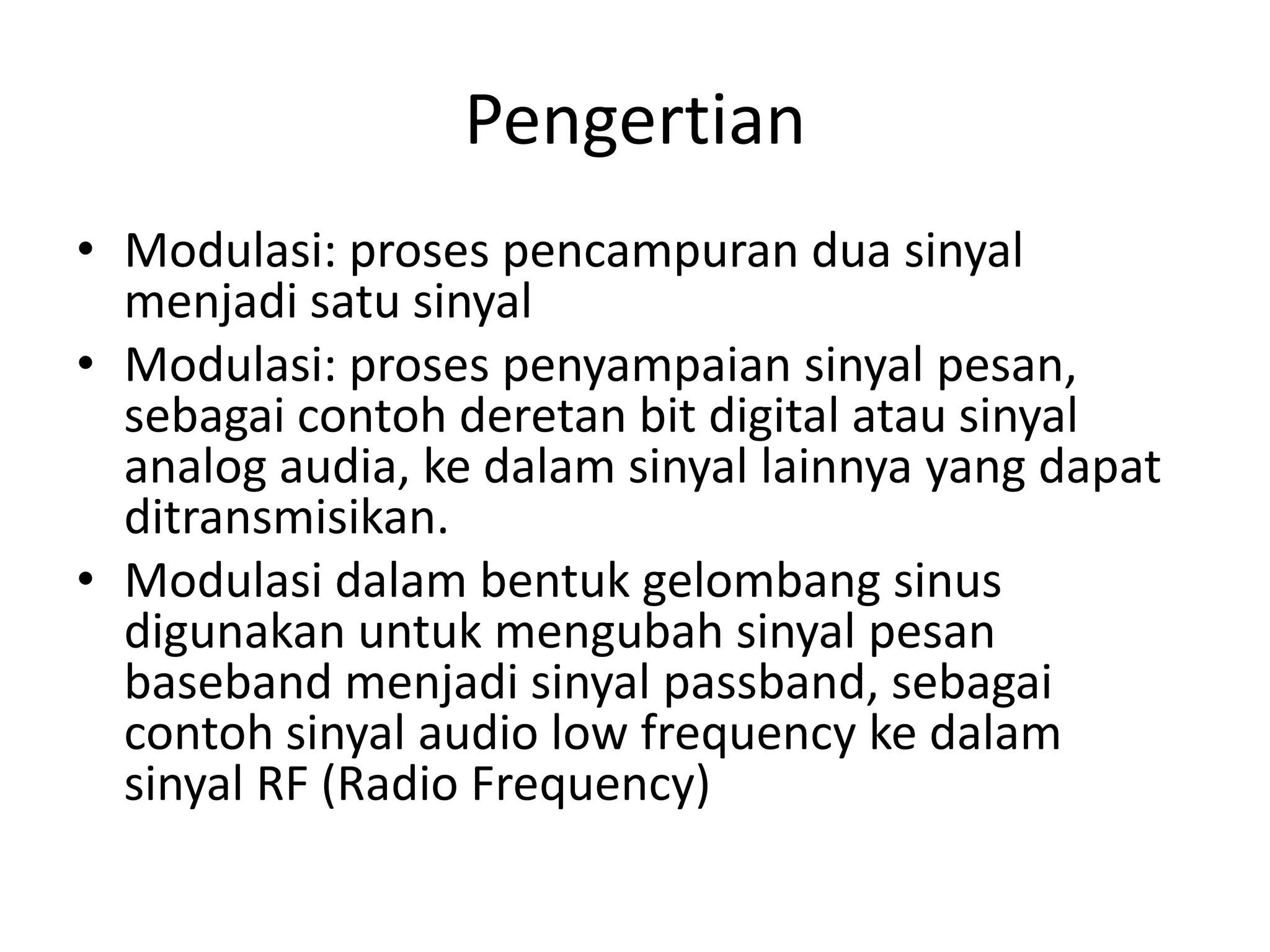 Modulasi digital | PPTX