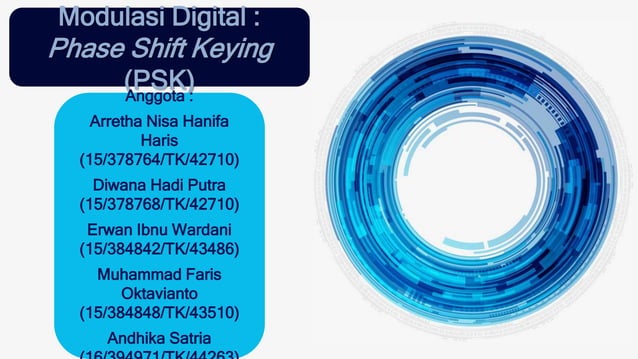 Modulasi Digital - Phase Shift Keying | PPT