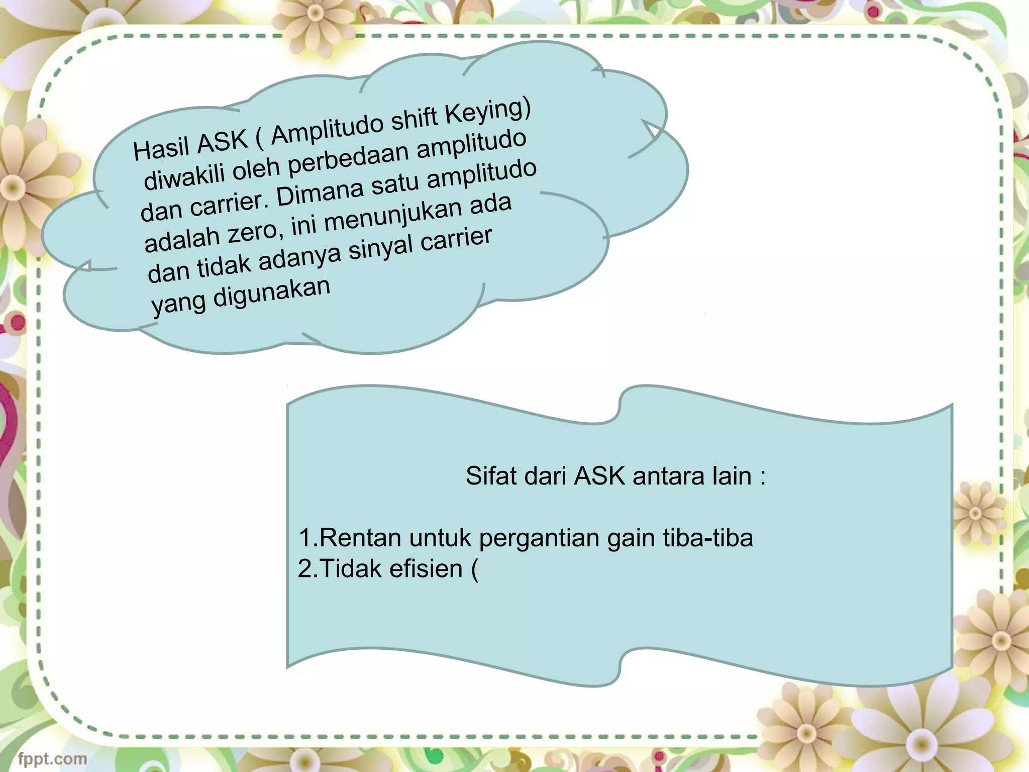 Modulasi digital ASK kelompok 2 | PPT