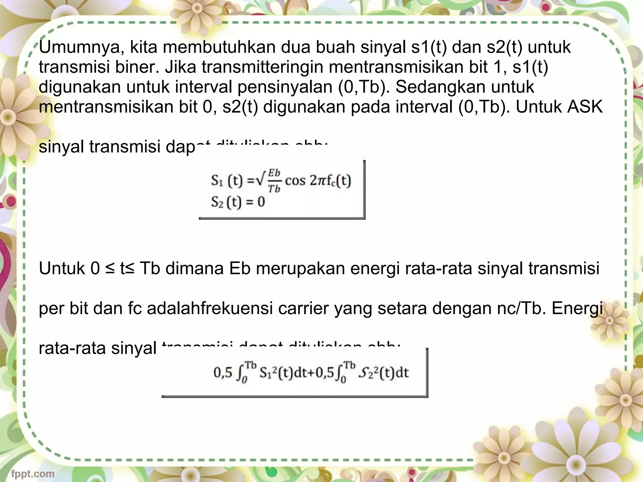 Modulasi digital ASK kelompok 2 | PPT