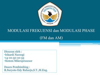 Modulasi frekuensi dan modulasi phase (Fm dan Pm) | PPTX