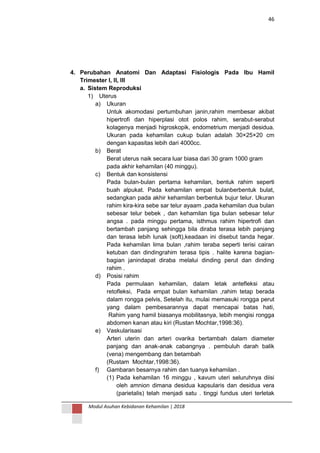 Modul Pembelajaran Asuhan Kebidanan Kehamilan | PDF