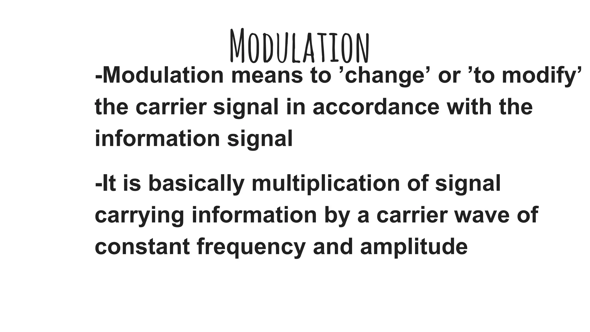 Modulation | PPT