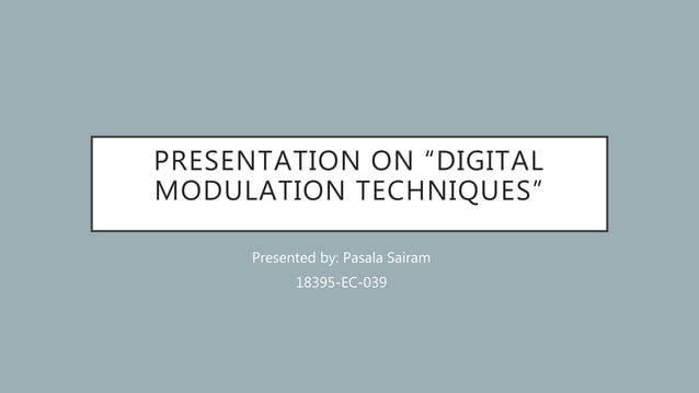 Modulation | PPT