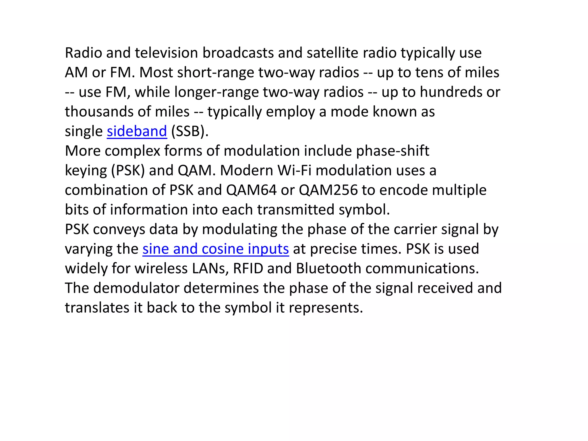 modulation.pptx | Digital Audio | Computer Software and Applications