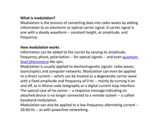 modulation.pptx | Digital Audio | Computer Software and Applications