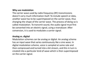 modulation.pptx | Digital Audio | Computer Software and Applications