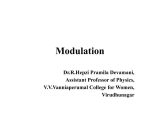 Need for Modulation and kinds of Modulation.pptx