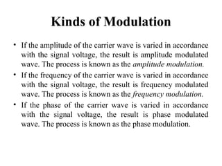 Need for Modulation and kinds of Modulation.pptx