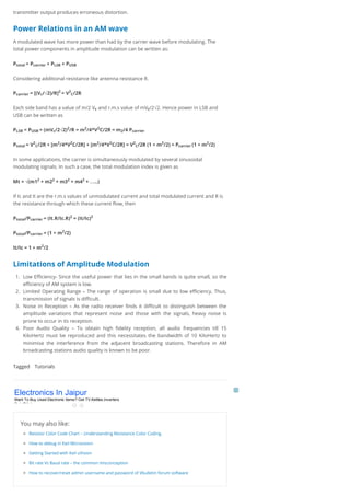 Modulation types-amplitude,frequency,phase modulation, | PDF