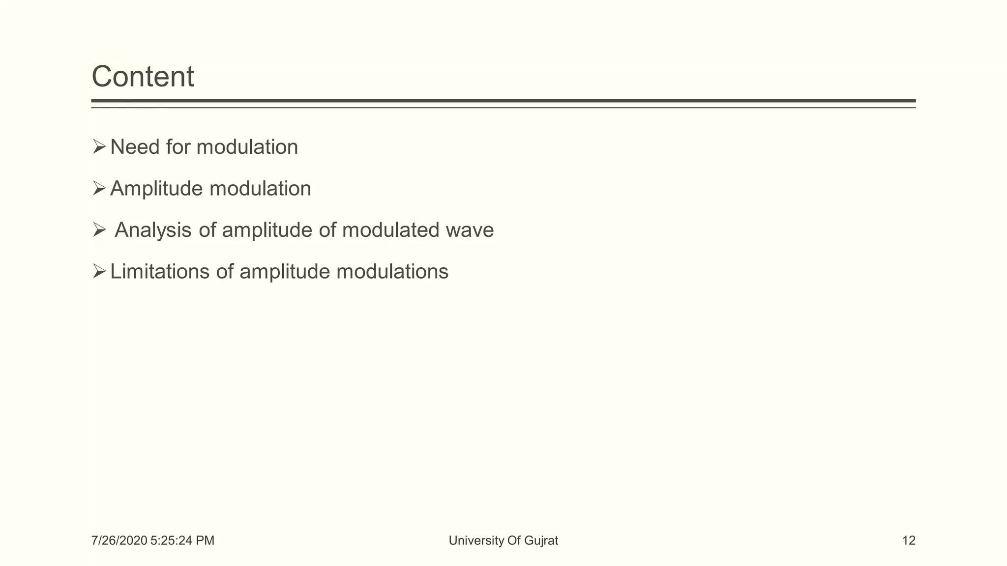 Modulation and its basic types | PDF