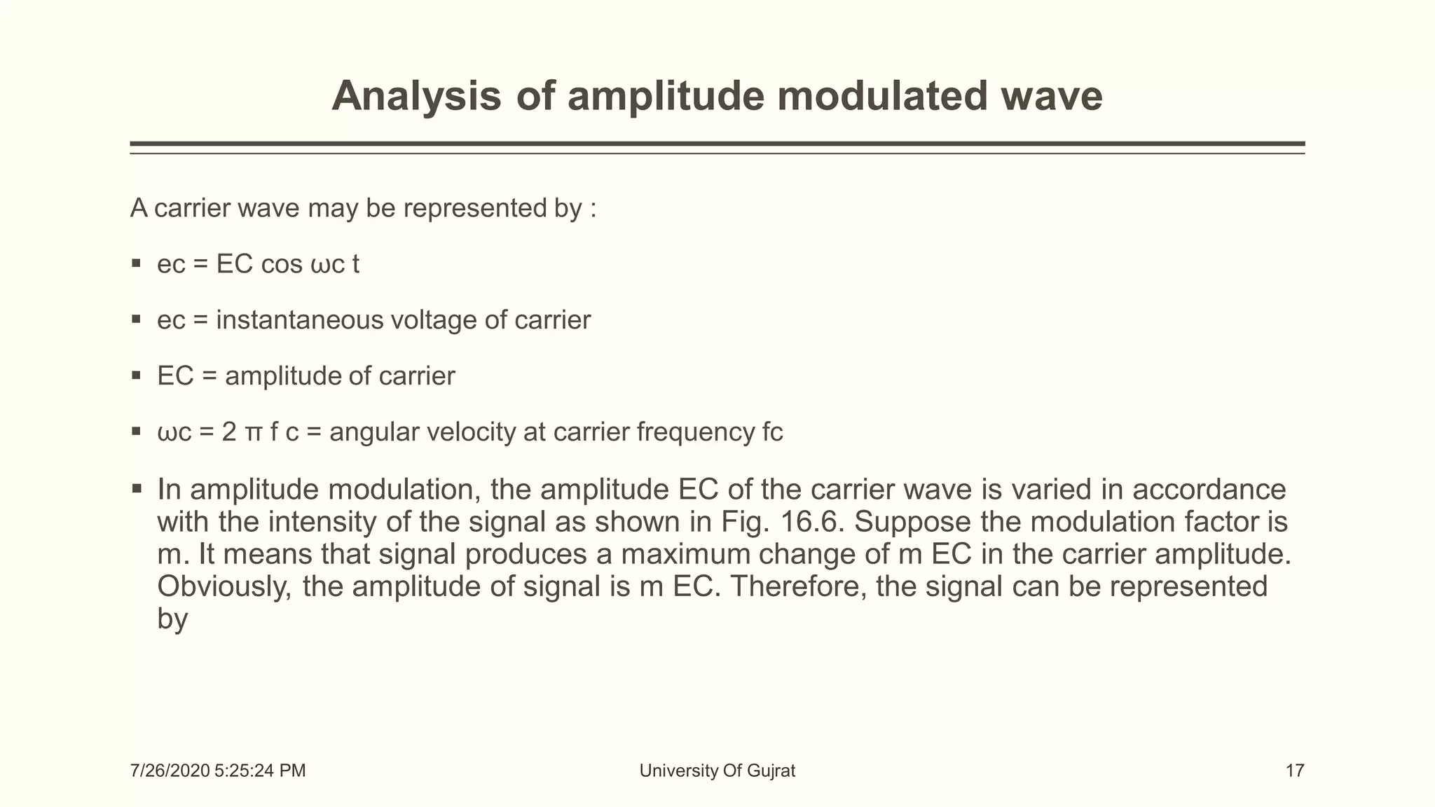 Modulation and its basic types | PDF