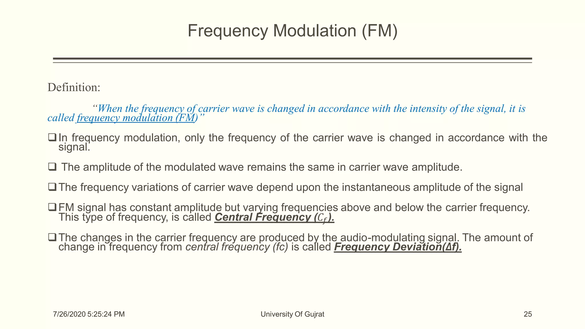 Modulation and its basic types | PDF