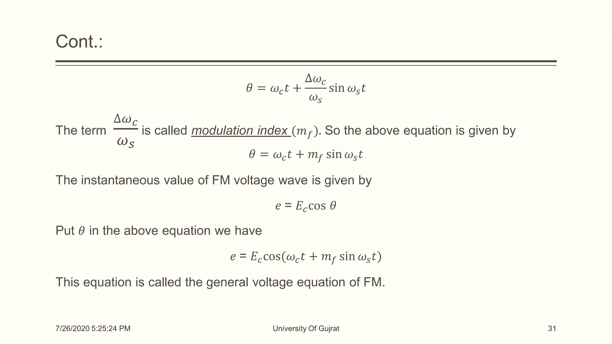 Modulation and its basic types | PDF