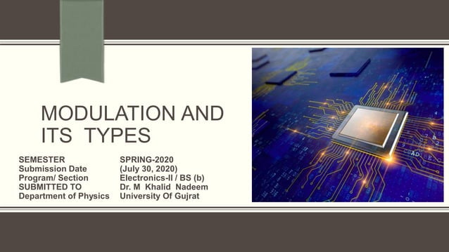 Modulation and its basic types | PDF | Digital Audio | Computer ...