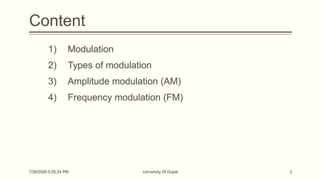 Modulation and its basic types | PDF | Digital Audio | Computer ...