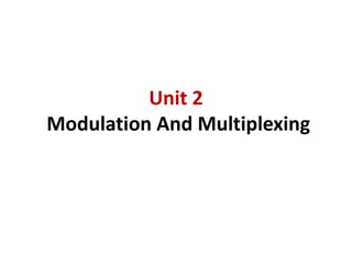 Modulation and multiplexing question mcq | PPTX | Digital Audio | Computer Software and Applications