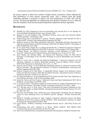 Modulation aware connection admission control and uplink scheduling algorithm for wimax networks ...
