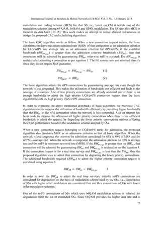 Modulation aware connection admission control and uplink scheduling algorithm for wimax networks ...