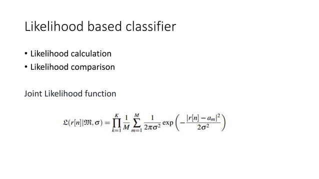 Modulationclassification Presentation Slides Pptx