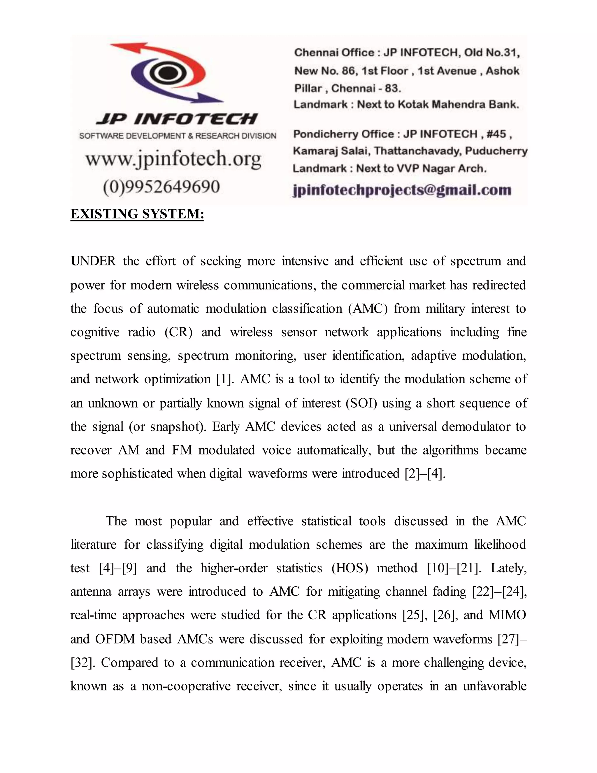 Modulation Classification Of Single Input Multiple Output Signals Using Asynchronous Sensors Pdf