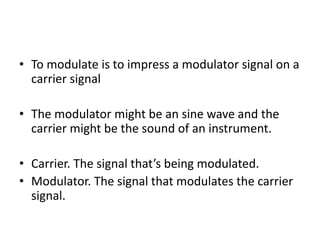 Modulation techniques | PPT