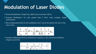 Modulation formats : Direct and External Modulation | PPTX