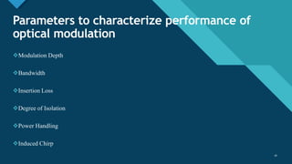 Modulation formats : Direct and External Modulation | PPTX