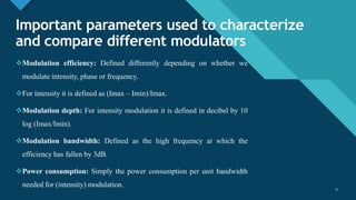Modulation formats : Direct and External Modulation | PPTX